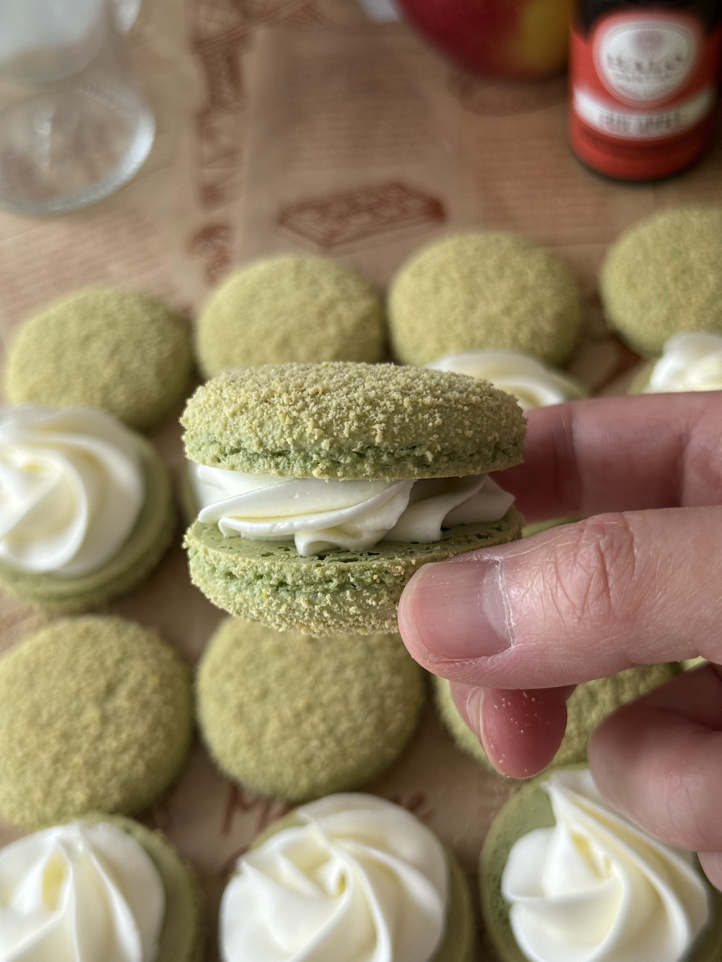 Matcha Velvet Fuji Apple Macarons – Sugar Treats By CK | Baking at home